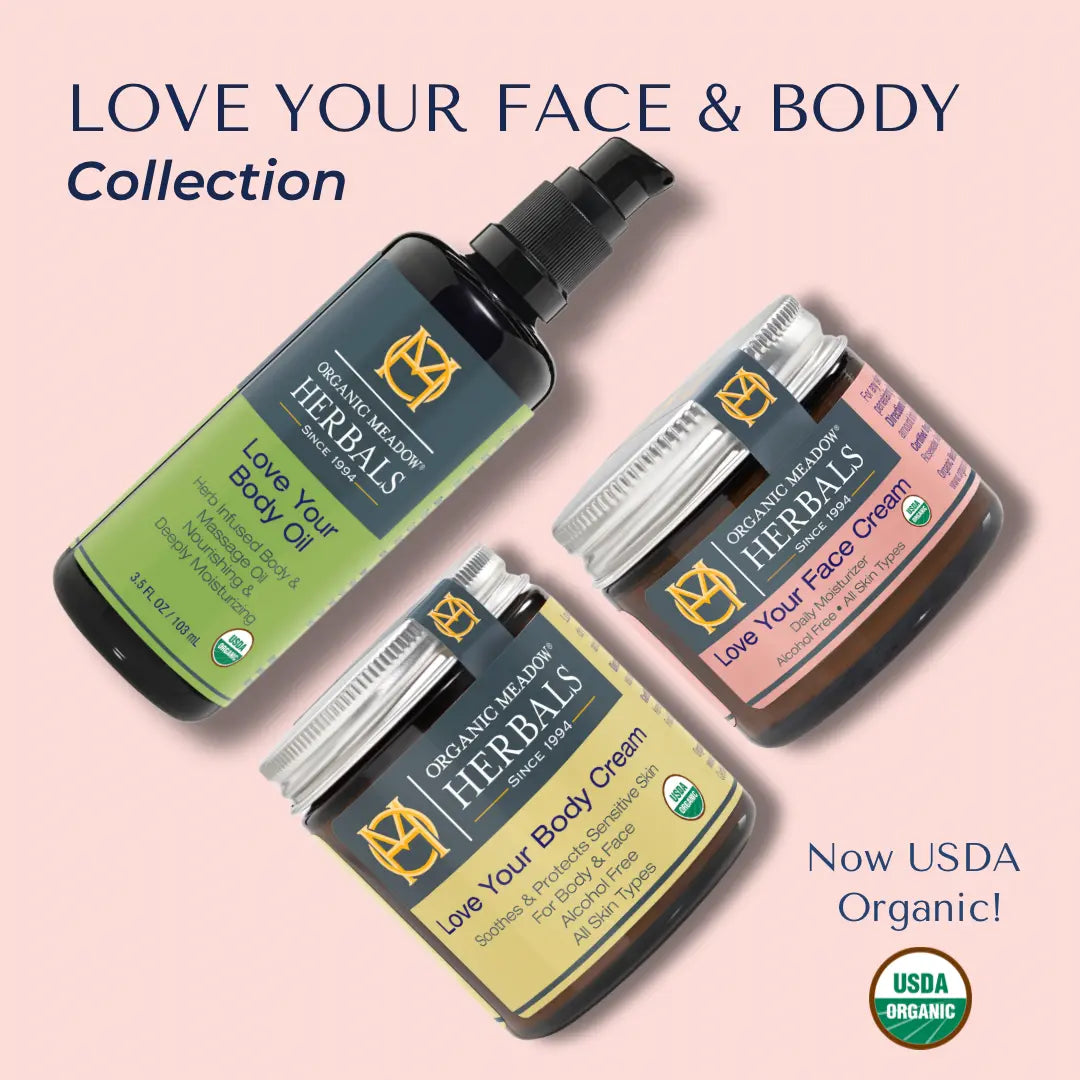 Love Your Face & Body Collection - Organic Meadow Herbals